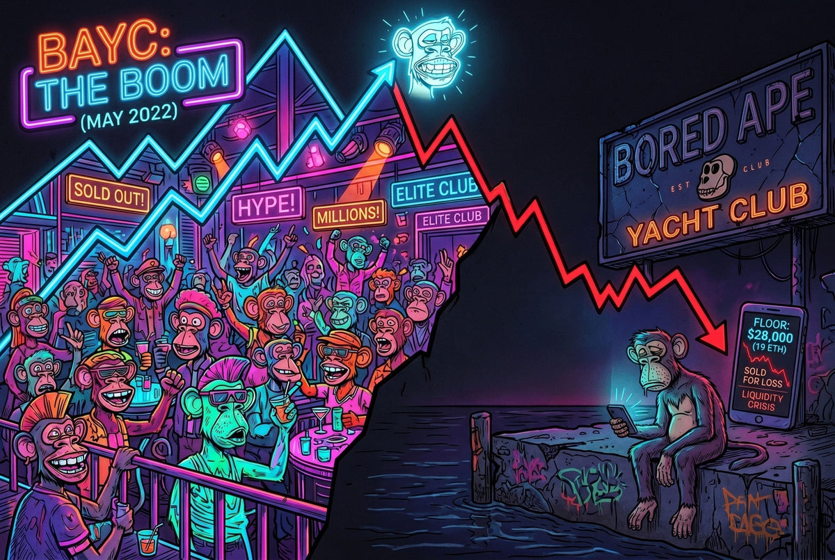 Bored Ape Yacht Club Collapse: From $430,000 to $12k — The Data